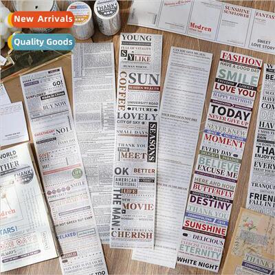 Half warm time handbook tape English letters large backgroun