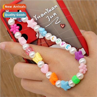 ins creative pearl anti-lost cell phone chain hanging jewelr
