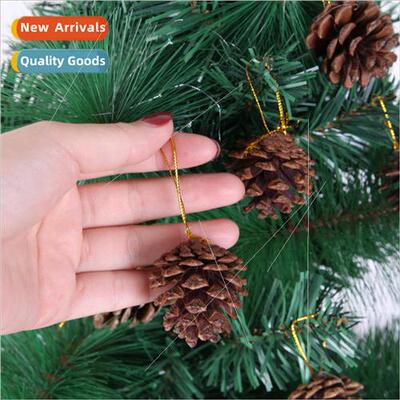 New 3-4CM natural primary color pine cones pine needles Chri