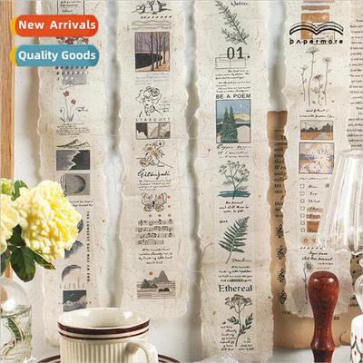 Japanese paper long strip tape Gathering book series ins pla