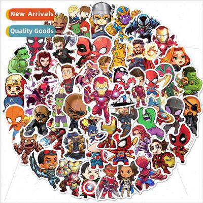 50 new Q  of the superhero Marvel Spider-Man Iron Man doodle