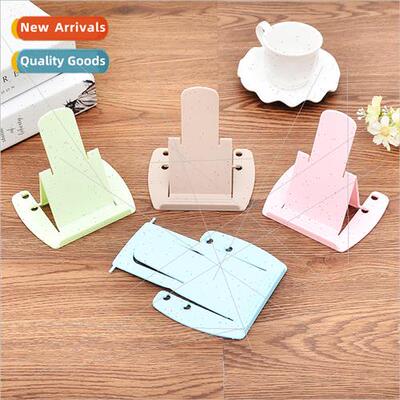 Card-type cell phone holder Foldable two-position tilt adjus