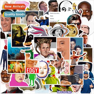 50 pcs of spoof series stickers luggage notebook American dr