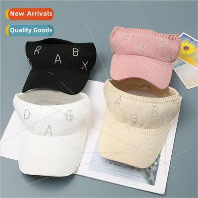 Hollow top hat female Korean outdoor sunscreen sun hat summe
