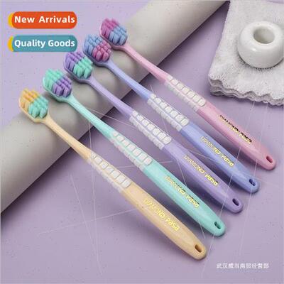 Toothbrush wide head soft fine bristles super fine super sof