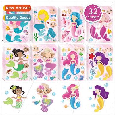 Make A Mermaid Stickers Mermaid Party Favors Make your own m