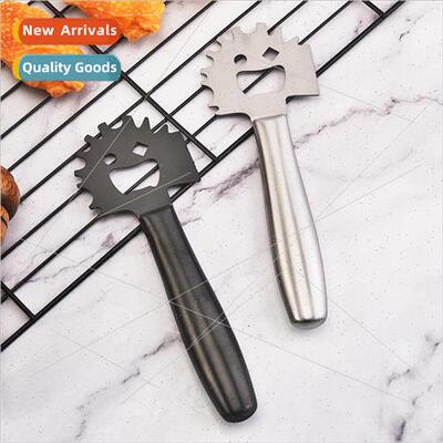 BBQ grill scraper stainless steel hollow core handle cleaner
