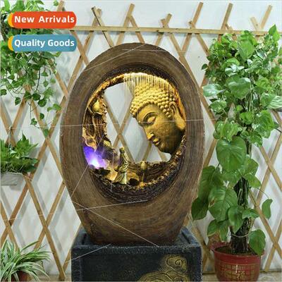 Zen ornaments flowing water fountain humidifier home decorat