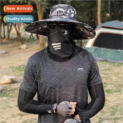 Sun hat mens summer hat top removable breathable sun hat ice