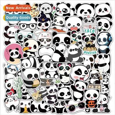 50 Moe cartoon panda graffiti stickers laptop phone case wat
