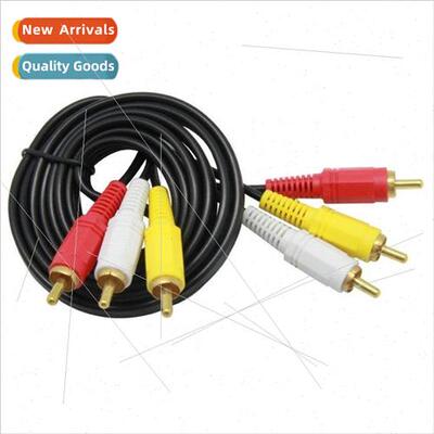 1.5 Meter 3 to 3 Lotus Cable 6 Head DVD Audio Cable 3 to 3 V