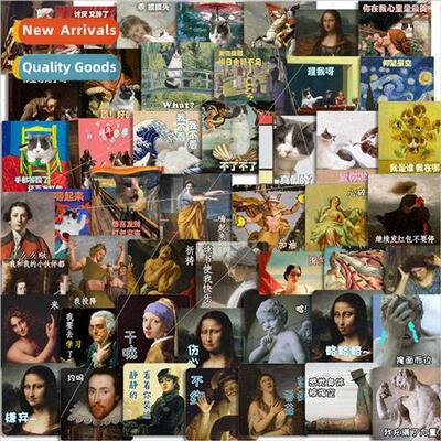 Cute quirky funny sand sculpture emoticon handbook stickers