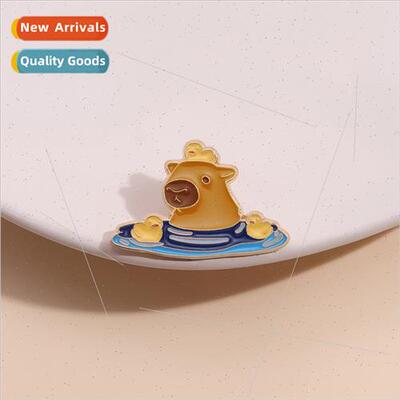 Animal brooch cute bathing water dolphin swimming duckling q