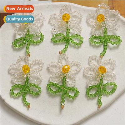 Mori small fresh copper wire crystal sunflower diy handmade
