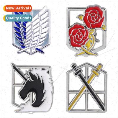 Anime s Attack of the Giants Wings of dom brooch Four Legion