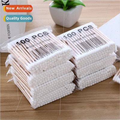 Double-ended cotton swabs ear hollowing makeup household cot