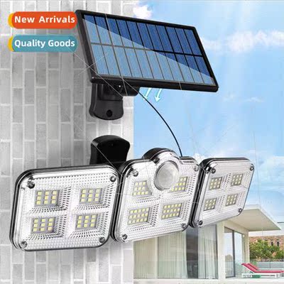 New three head solar wall light led garden light household s