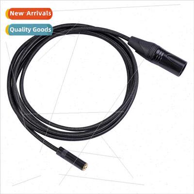 New Black Balanced 3.5mm Female to 3pin Can Male Adapter