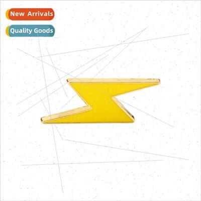 Personalized Minimalist ghtning Brooch Badge Men and Women S