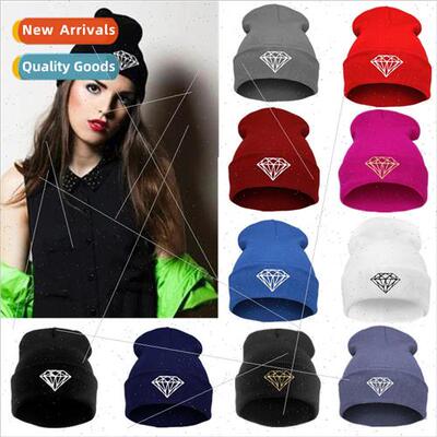 DIAMOND set dance cap diamond hip-hop cap knitted wool cap c