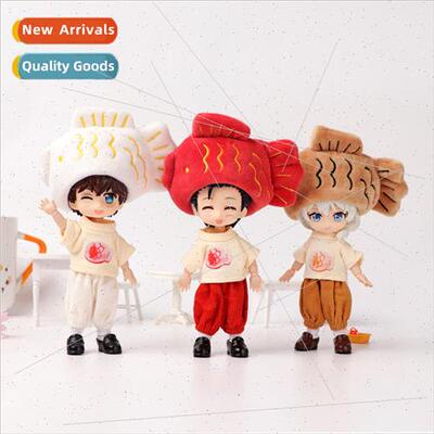 Creative cute snapper yaki head set set 12 points vegan wear