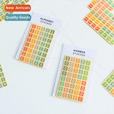 A55 Korea Merry Morning colorful alphanumeric semi-transpare