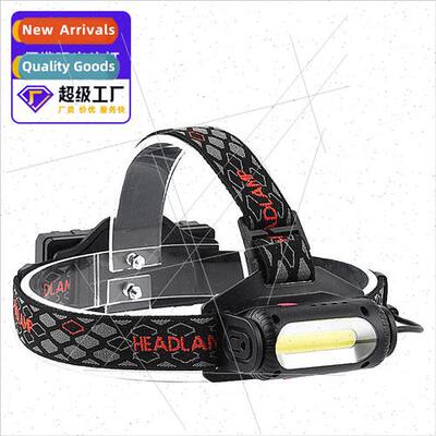 360 ° rotation two-sided LED headlamp head torch USB rechar