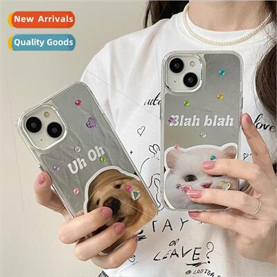 iins cute nerdy dog cat 适用 Apple 12 phone case iPhone 14Pr