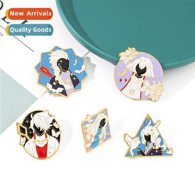 New light encounter around  rain forest card card brooch cut