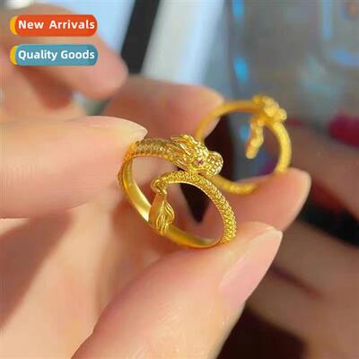 Drag pendulum Qiankun ring female s925 sterling silver gold-