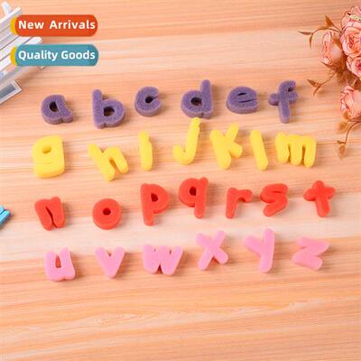 Childrens Painting Spge Brush 26 Lowercase Alphabet Spge Sta