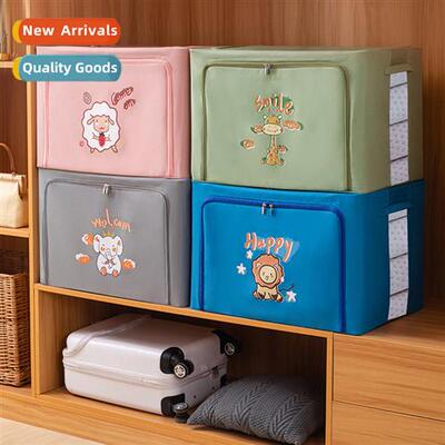 Cartoon foldable storage boxes 适用household clothes quilt o
