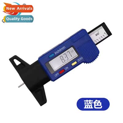 Blue Digal Tyre Tread Depth Ruler 0-25MM Tyre Wear Inspecti
