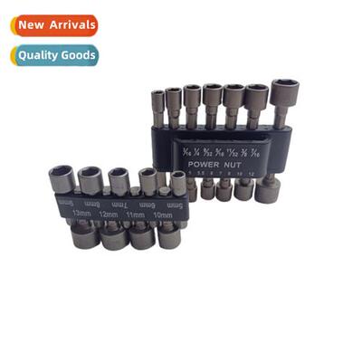 9pcs set  adhesive tape mounted hexagal power socket receive