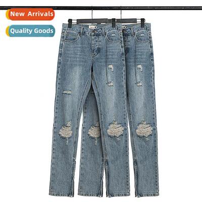 High Set Hipster FOG Justin Bieber High Set Knee Ripped Jean