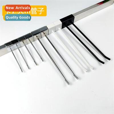 Black Whe Square Tube Hooks Supermarket Shelf Metal Hooks Di