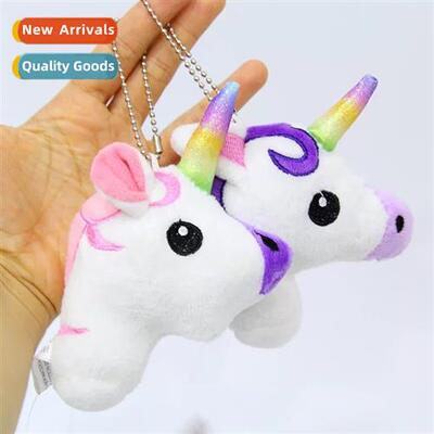 Unicorn head rainbow horse doll carto plush toy unicorn hors