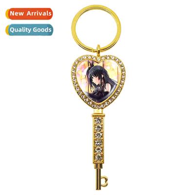 Anime cute Hundred Change Sakura fashi heart pendant keychai