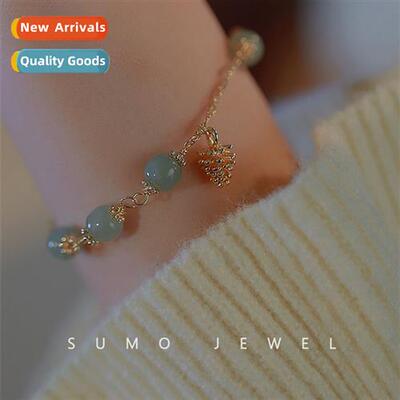 Pinece Hetian jade bracelet female ins niche  premium  2022