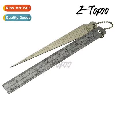 Gap ruler steel straightedge tapered ruler wedge plug gauge