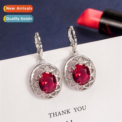 Skelet emerald earrings female      temperament drilling ros