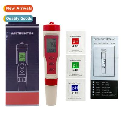 4-in-1 Portable PH Meter Auto-calibrated pH Test Pen TDS Wat