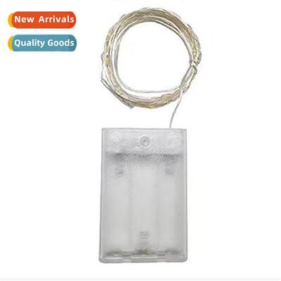 led light string 3AA battery box copper wire light butt ligh