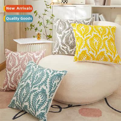 Scinavian ins embroidery pillow pillow set sample room decor