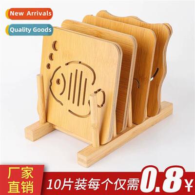 Wooden insulating mat dinner mat creative table mat househol