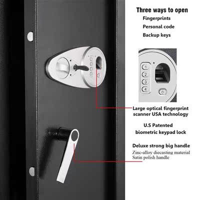 Workers home anti-ft gun cabinet storage alarm electric code