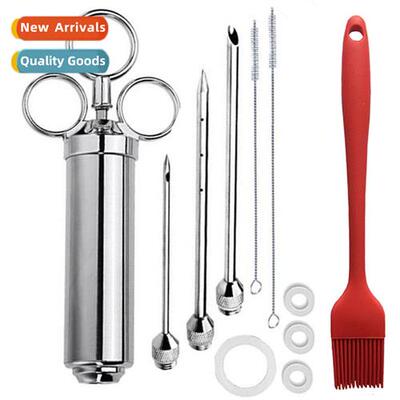 Stainless Steel Seased Turkey Steak Syringe 2OZ Turkey Needl