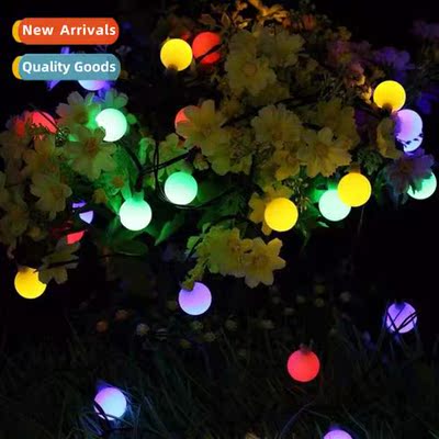 Solar Outdoor Waterpro Colourful Lights 50LED Frosted Small