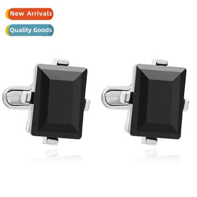 New European and American fashi French mens shirt alloy geom