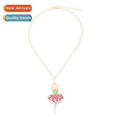 Simple persaly niche new radish pendant necklace creative fa